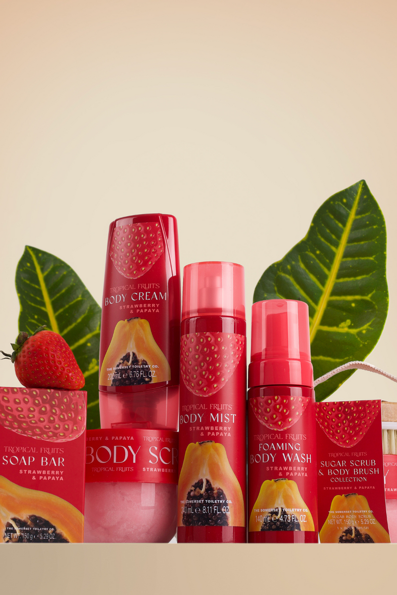 Tropical Fruits Body Mist 240ml Strawberry & Papaya – Beauty Garage NZ